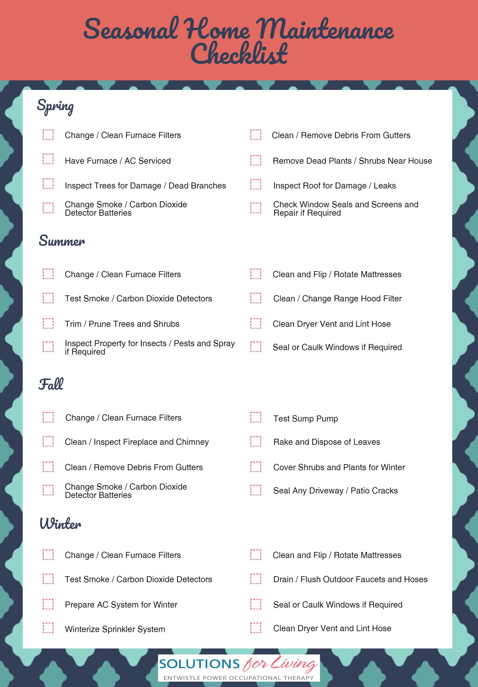 Simple Solutions for Seasonal Home Maintenance | SOLUTIONS FOR LIVING